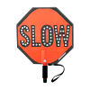 STOP/SLOW Flashing LED Hand-Held Paddle Sign - Traffic Safety Corp.