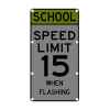 TS40 "SCHOOL SPEED LIMIT" Flashing Solar LED Edge Lit Sign (S5-1 ...