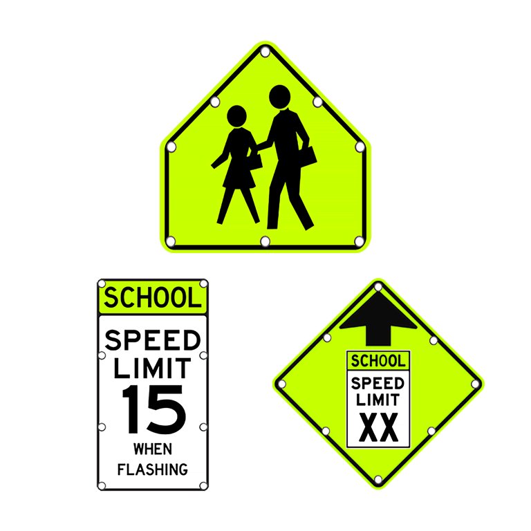 Flashing Solar LED Traffic Signs - Traffic Safety Corp.